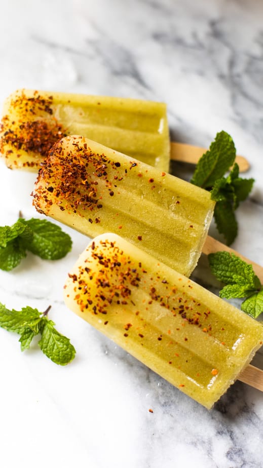 Roasted Aam Panna Popsicle with Cumin and Mint