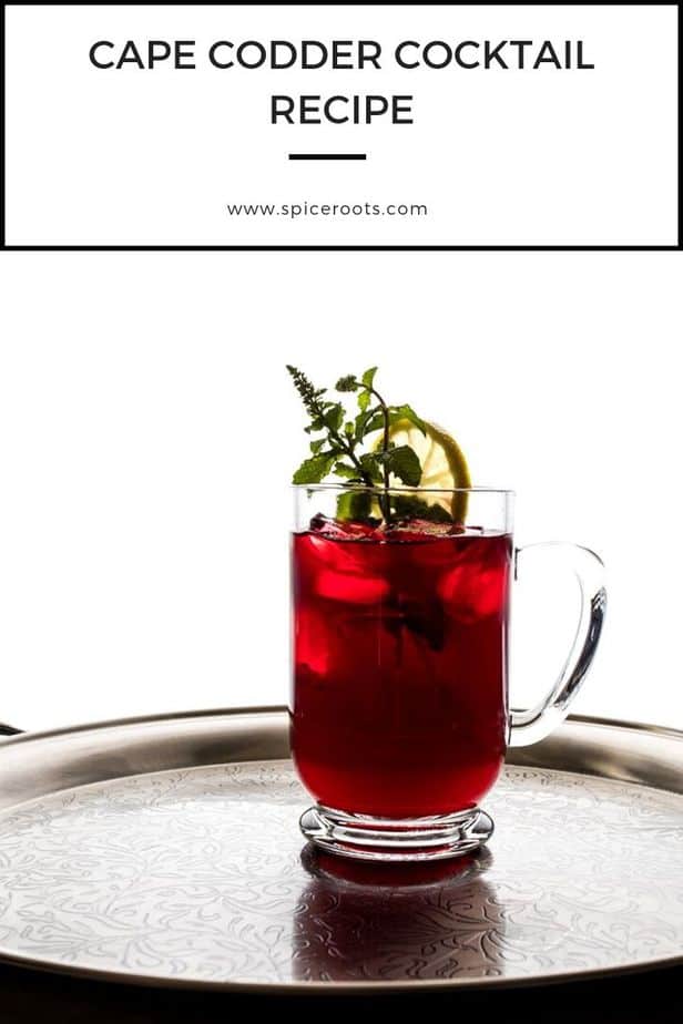 Cape Codder Cocktail | Refreshing Vodka Cranberry Cocktail - SpiceRoots